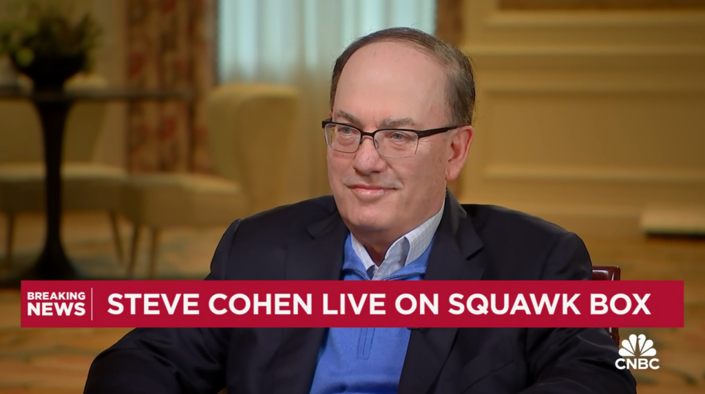 Steve Cohen Joins CNBC Squawk Box - Point72